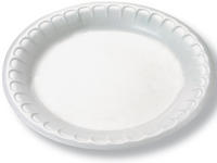 CVCoffee.com. Styro Foam Plate - 9" Unlaminated (125 Pack)